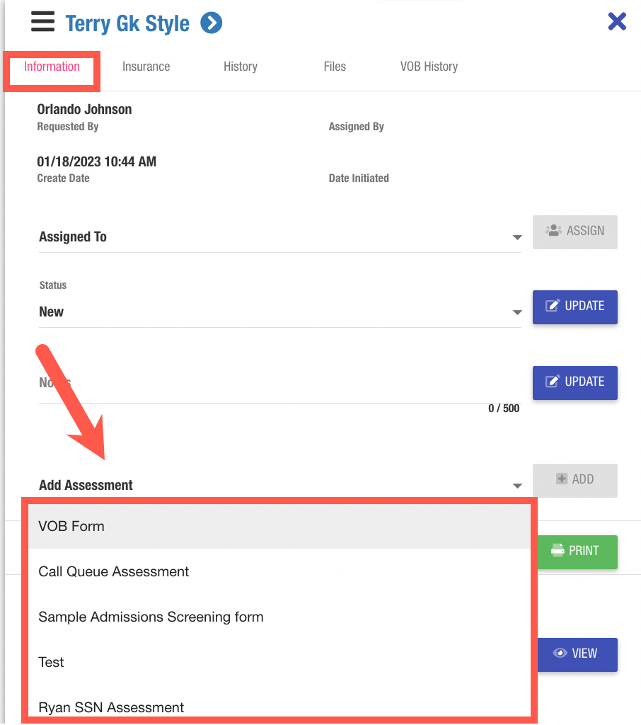Verification of Benefits – Kipu CRM