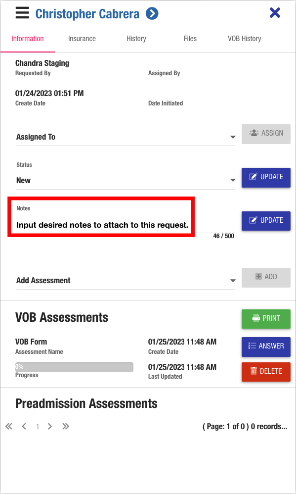 Verification of Benefits – Kipu CRM