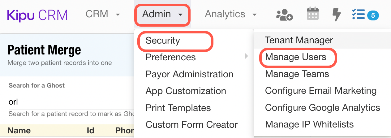 How to Create a CRM User – Kipu CRM