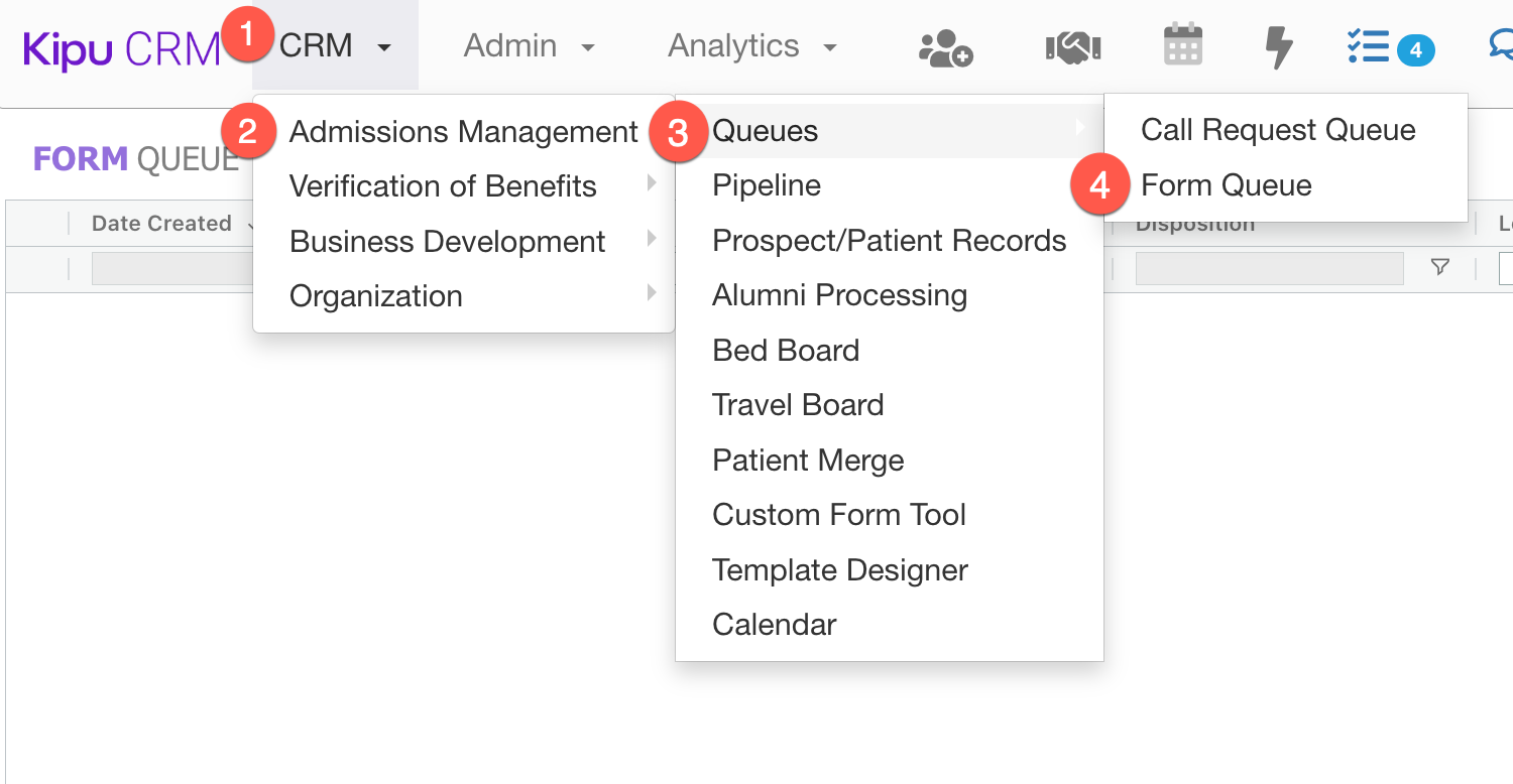 Form Queue Processing – Kipu CRM