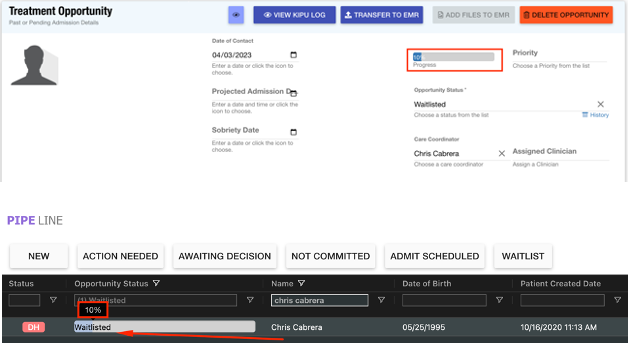 Manage Opportunity Statuses – Kipu CRM