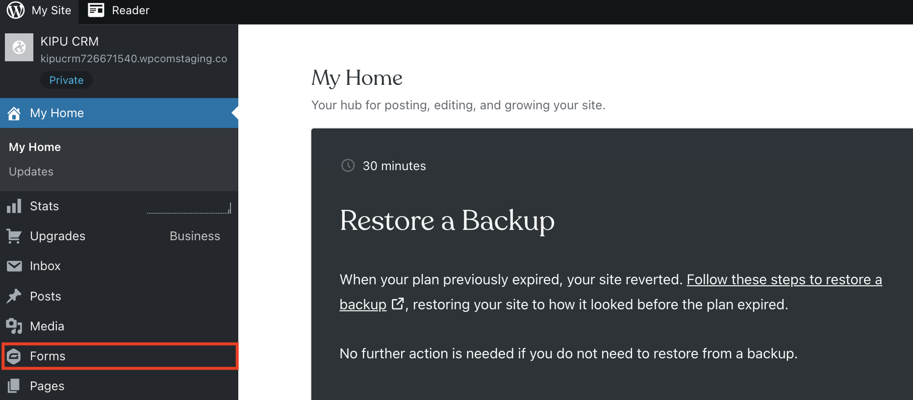 Gravity Forms Integration – Kipu CRM