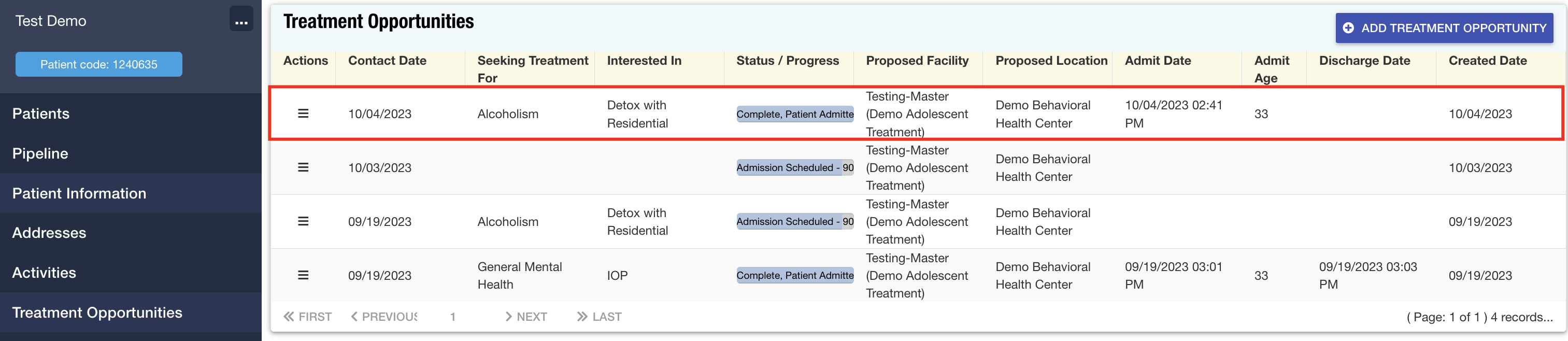 Treatment Opportunities: Add Files to EMR Feature – Kipu CRM