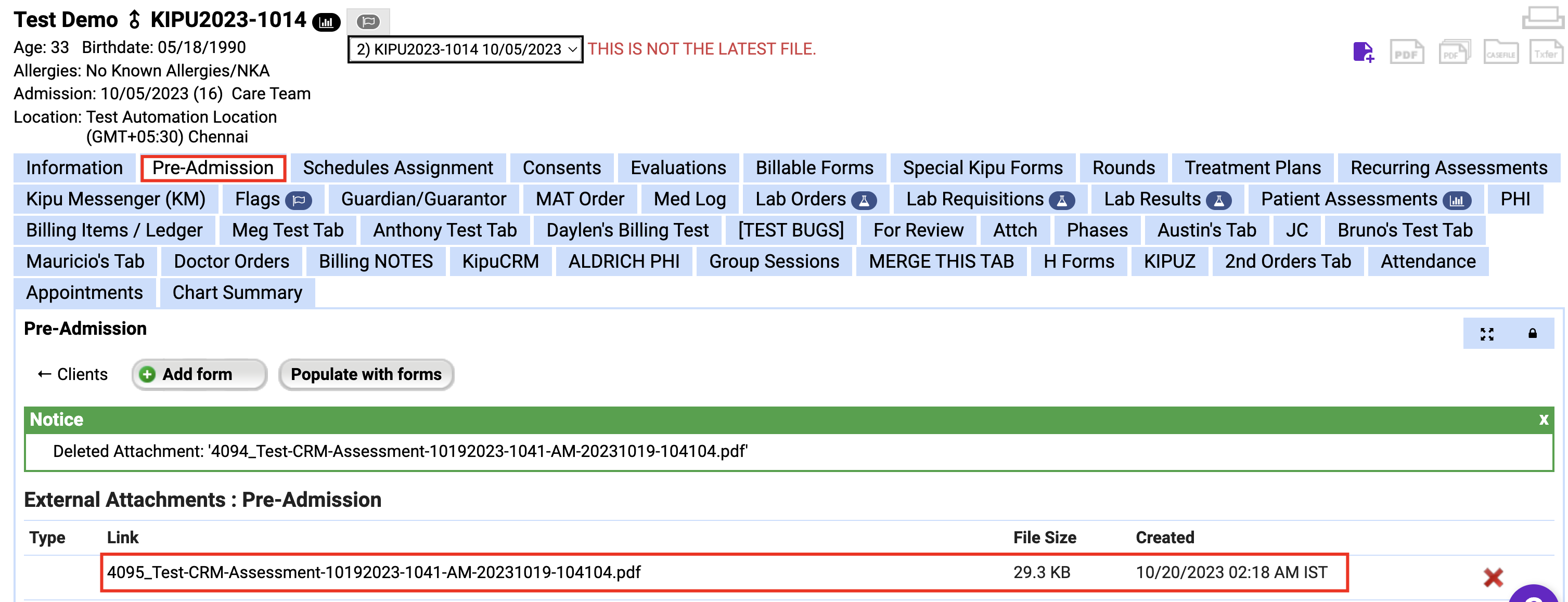 Treatment Opportunities: Add Files to EMR Feature – Kipu CRM