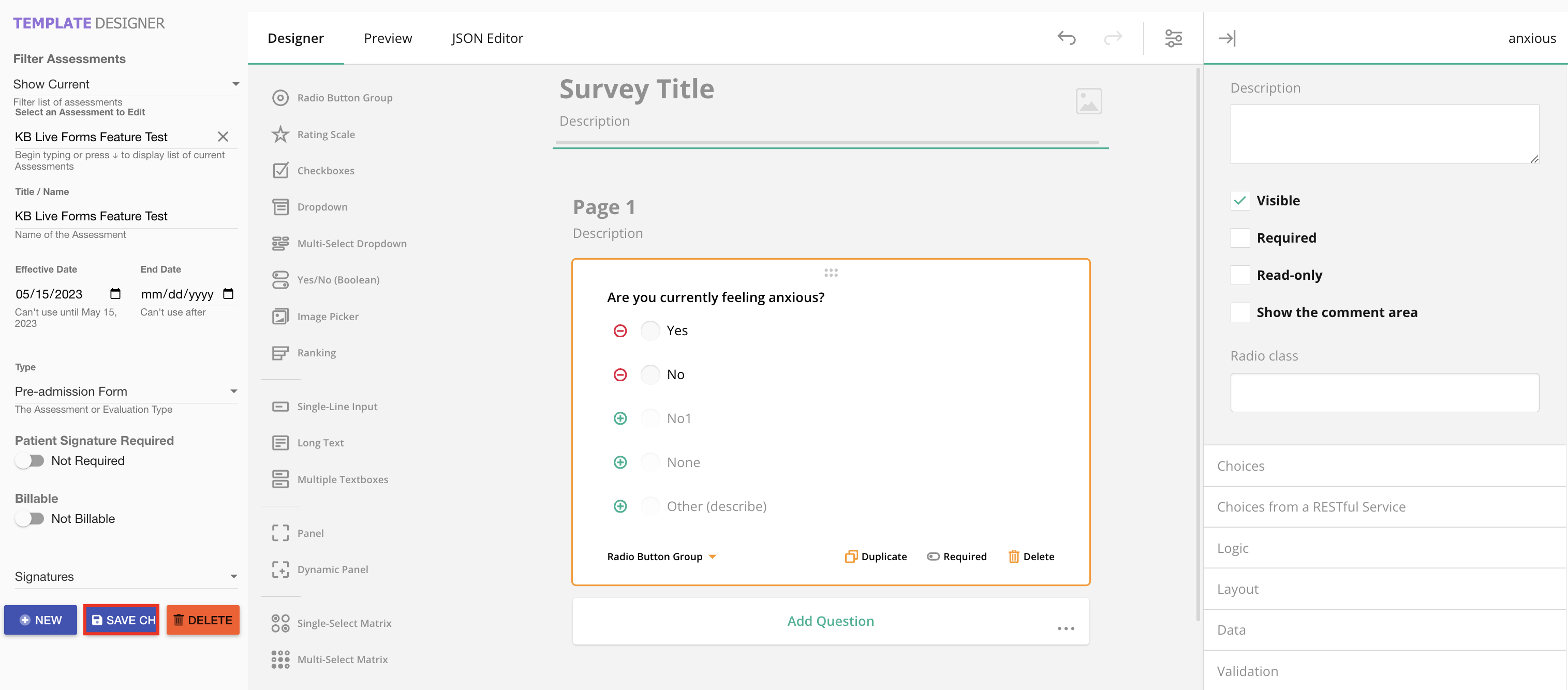 Template Designer: Live Forms Feature – Kipu CRM