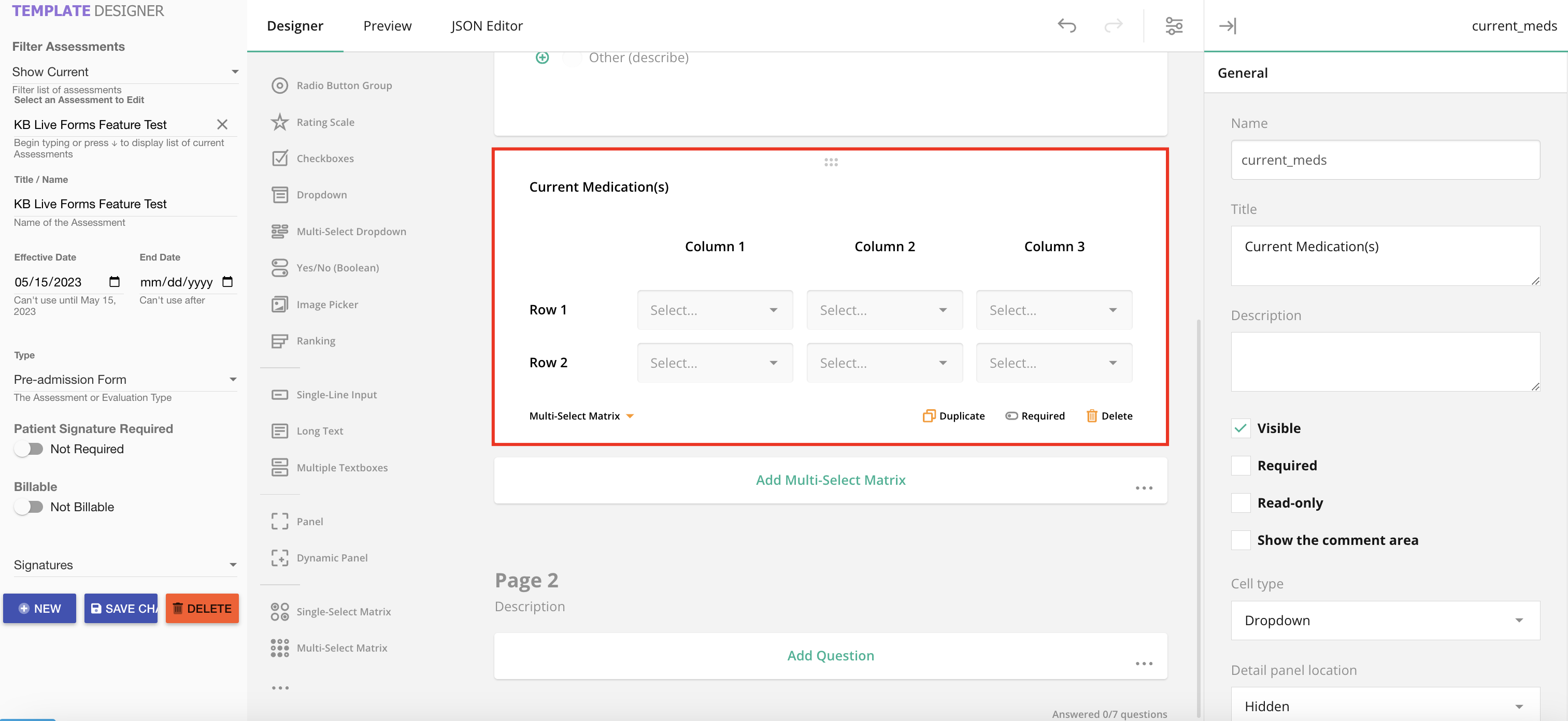 Template Designer: Live Forms Feature – Kipu CRM