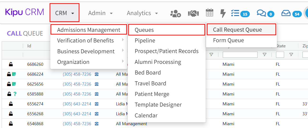 Why Can't I Find Any Outbound Calls In The Call Queue? – Kipu CRM