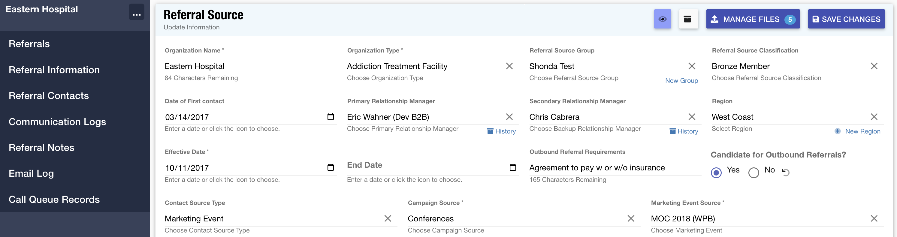 Referral Source Communication Logs – Kipu CRM