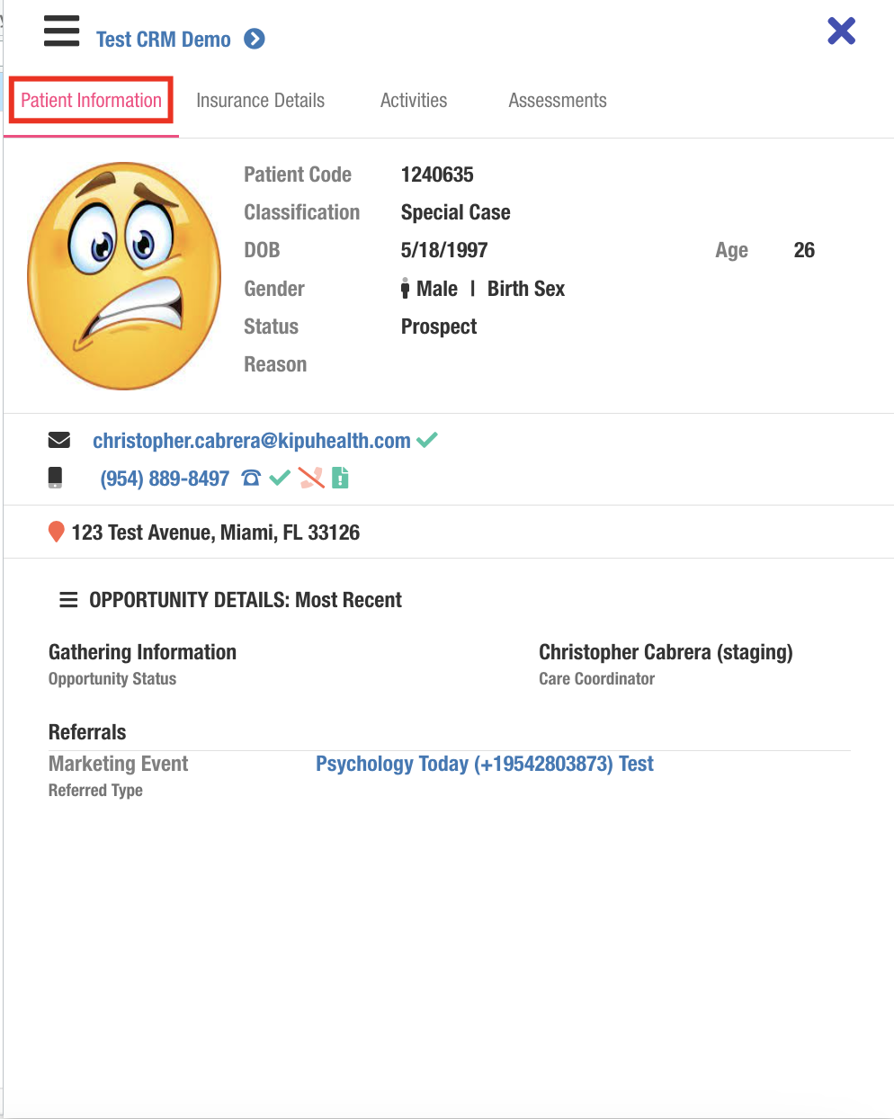 Prospect/Patient Records Grid Overview – Kipu CRM