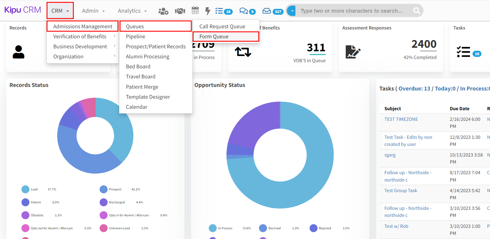How Can I Assign Someone To A Form Queue Record? – Kipu CRM