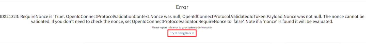 Why am I seeing an error that tells me to Try Relog back in? – Kipu CRM