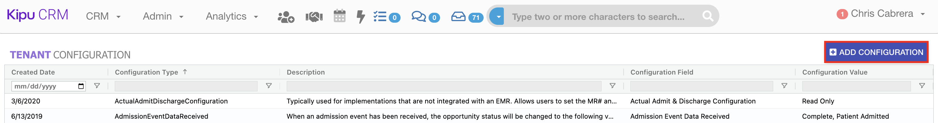 How To Configure The URL Click & Request Timeout Expressed in Hours Configurations? – Kipu CRM