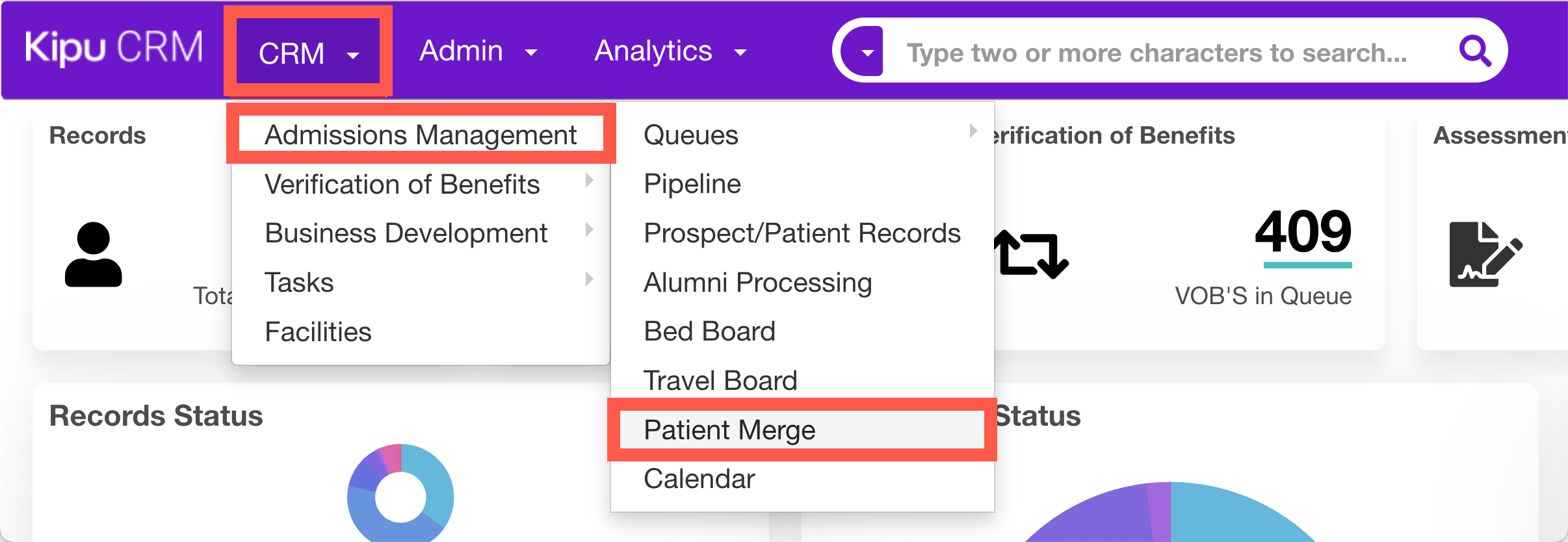 How to Merge Patient Record – Kipu CRM