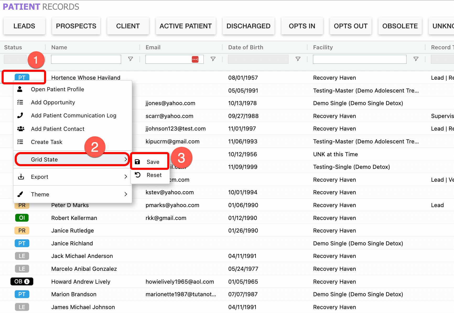 How to Customize Grids – Kipu CRM
